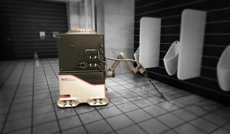 Le robot Somatic s'entraîne à laver les toilettes dans la réalité virtuelle