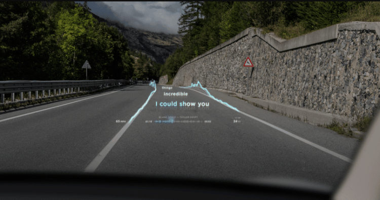WayRay apporte Deep Reality Display aux Tesla
