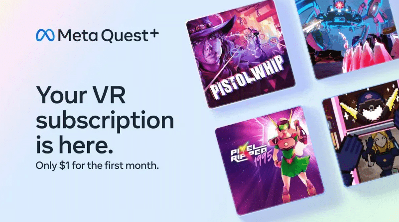 Découvrez le service d'abonnement pour les casques Meta Quest