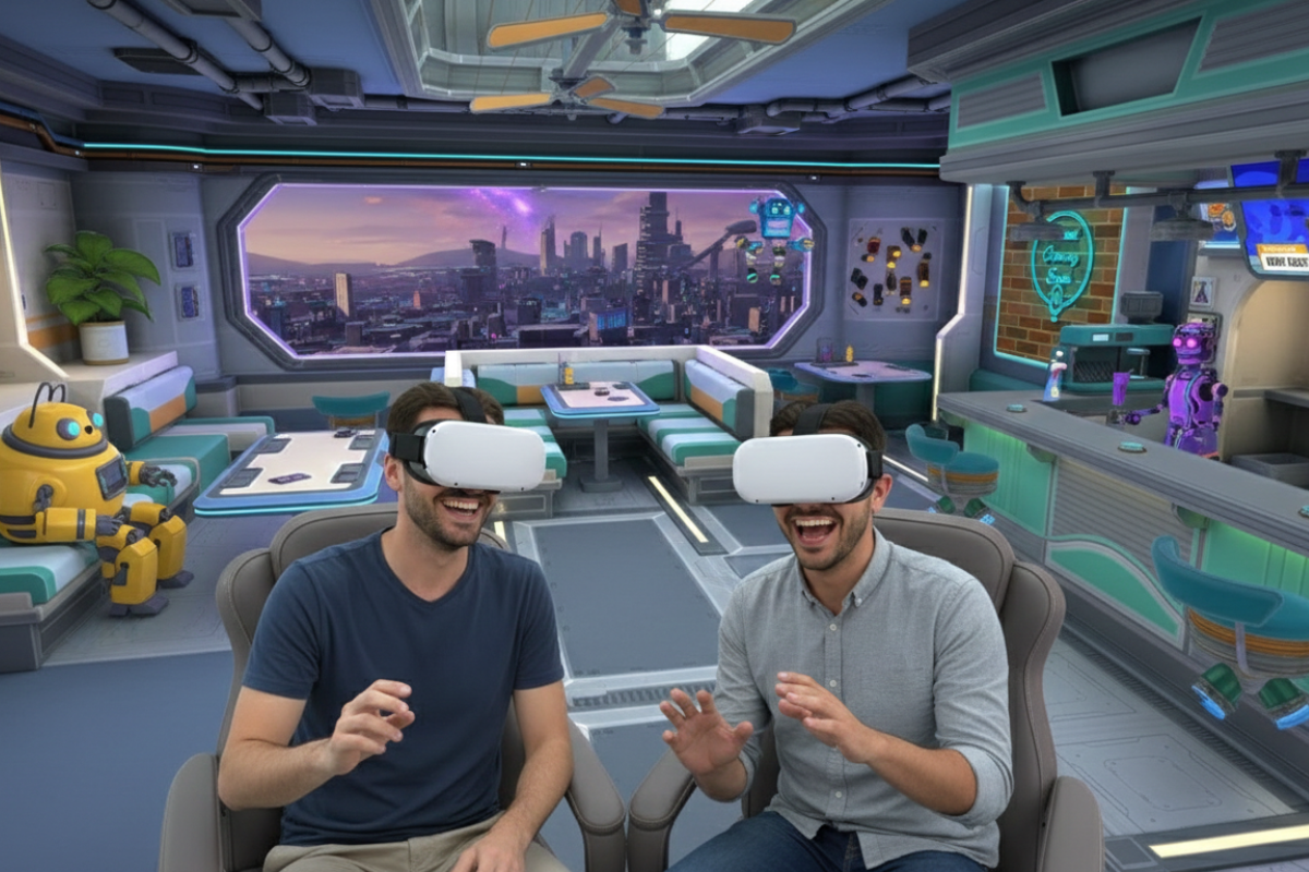 Un café VR avec des robots vivants : qu'est-ce qu'on en pense